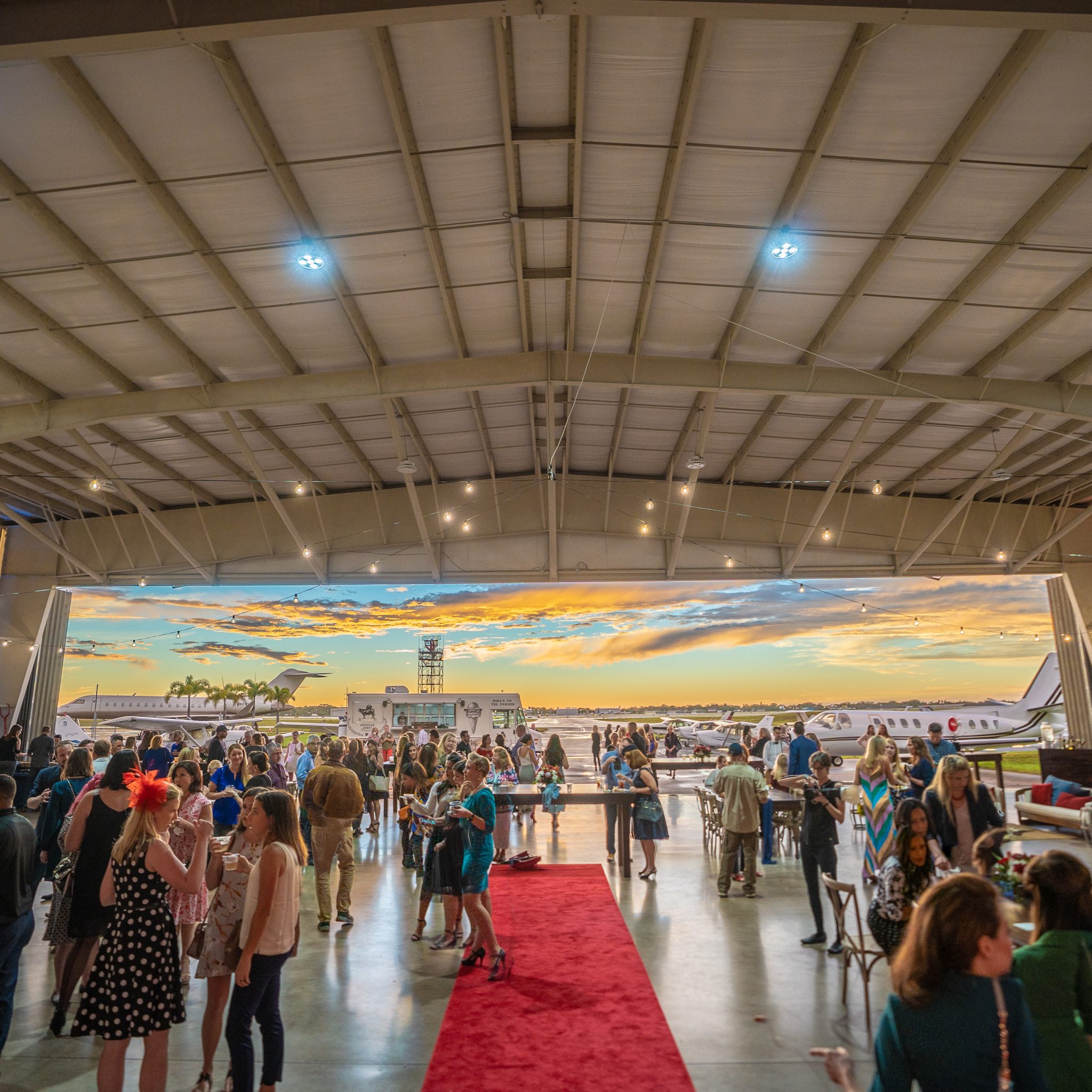 Airplane Hangar Reception - Sarasota/Bradenton International Airport ...